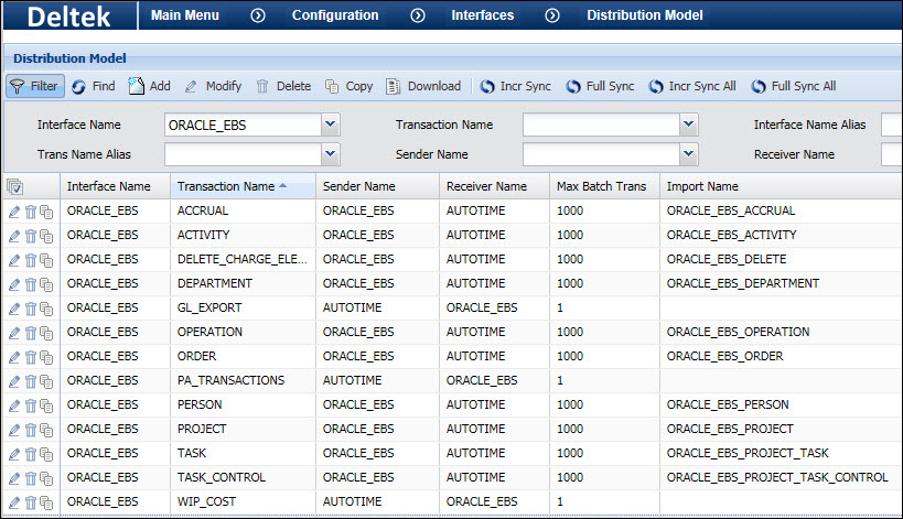 Oracle EBS Interface